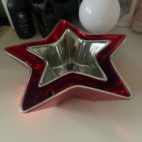Food Network | Kitchen | Food Network Linzer Metallic Red Silver Star ...
